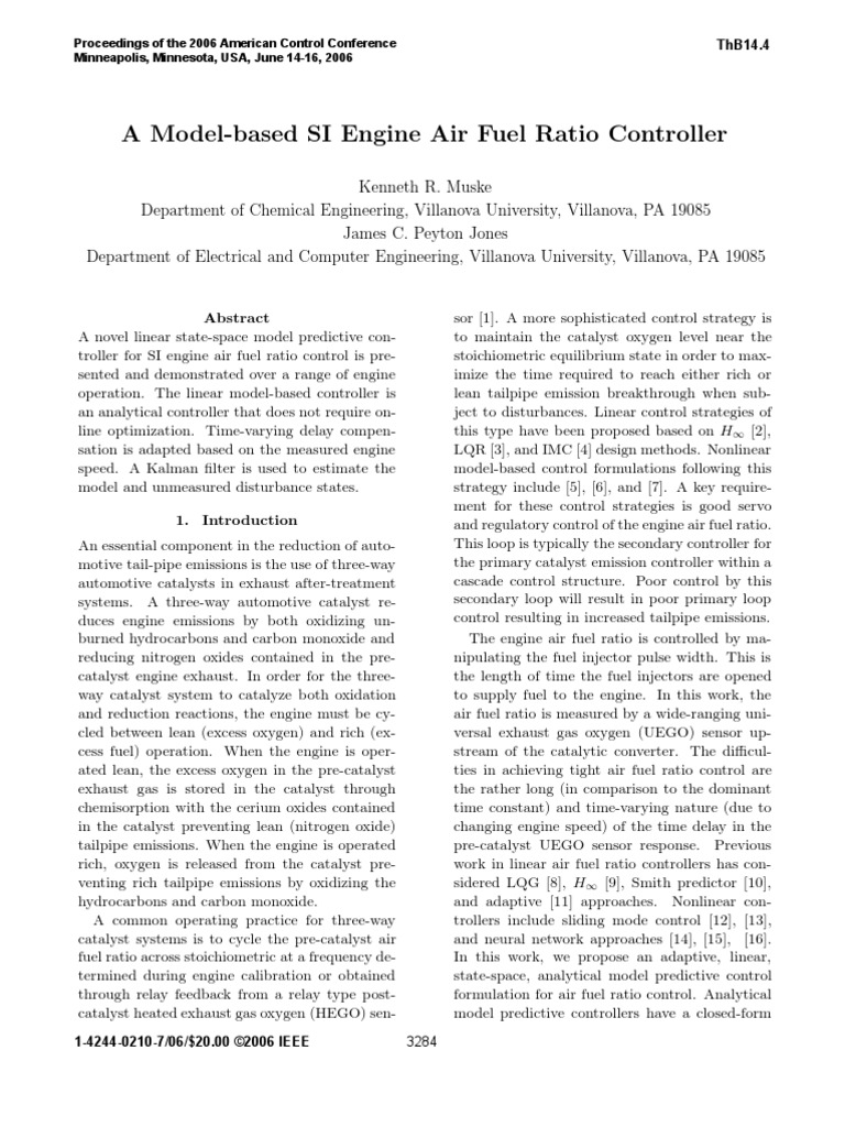 Engine AFR Model | PDF | Internal Combustion Engine | Engines