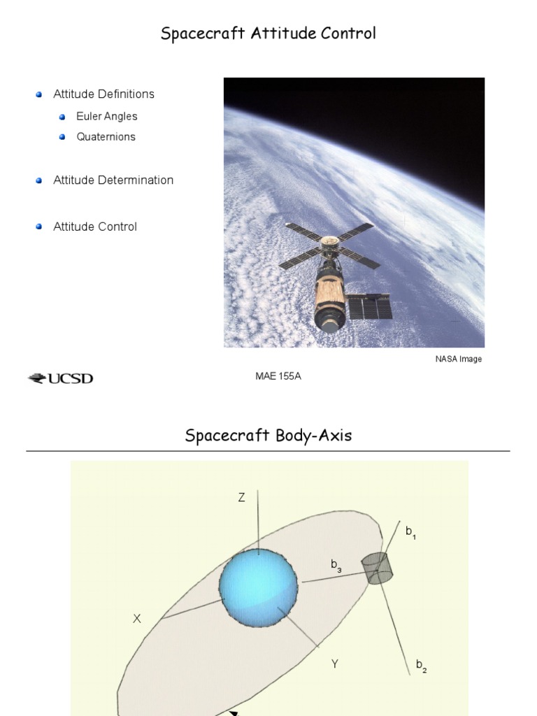 Spacecraft Attitude Control | PDF | Cartesian Coordinate System | Rotation
