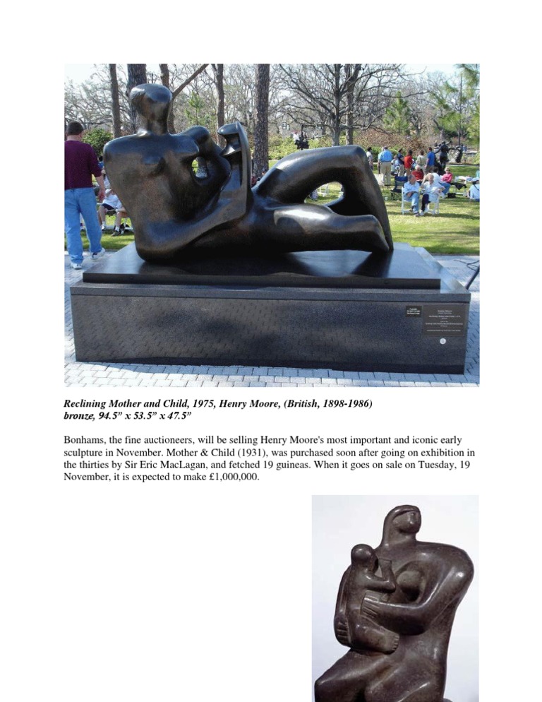 Henry Moore's Iconic Mother & Child Sale | PDF