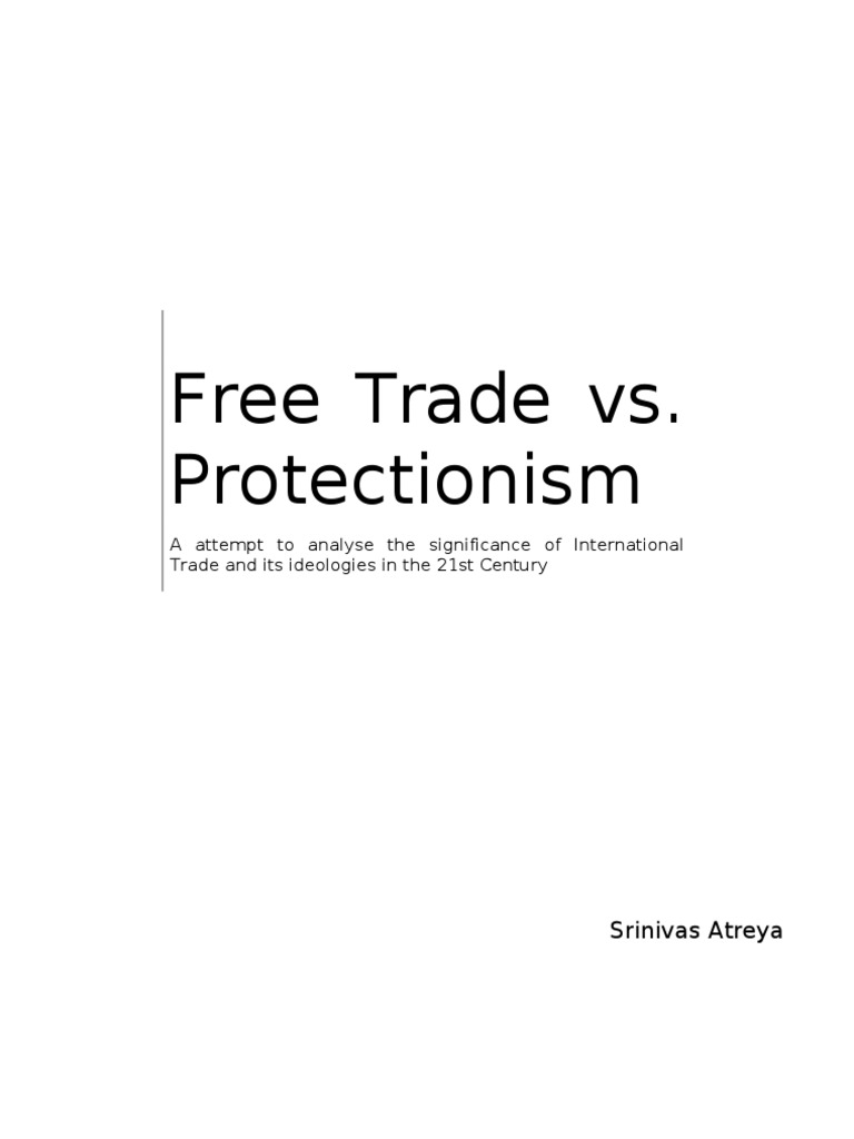 Free Trade Vs Protection | PDF | Protectionism | Free Trade