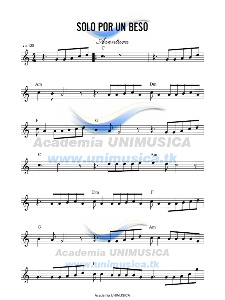 Aventura - Solo Por Un Beso | PDF