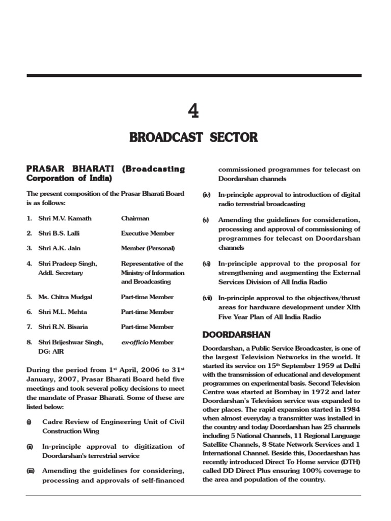 Broadcast Sector Broadcast Sector Broadcast Sector Broadcast Sector ...