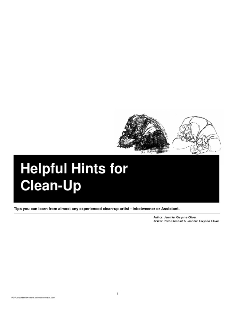 Helpful Hints For Clean-Up: Tips You Can Learn From Almost Any ...