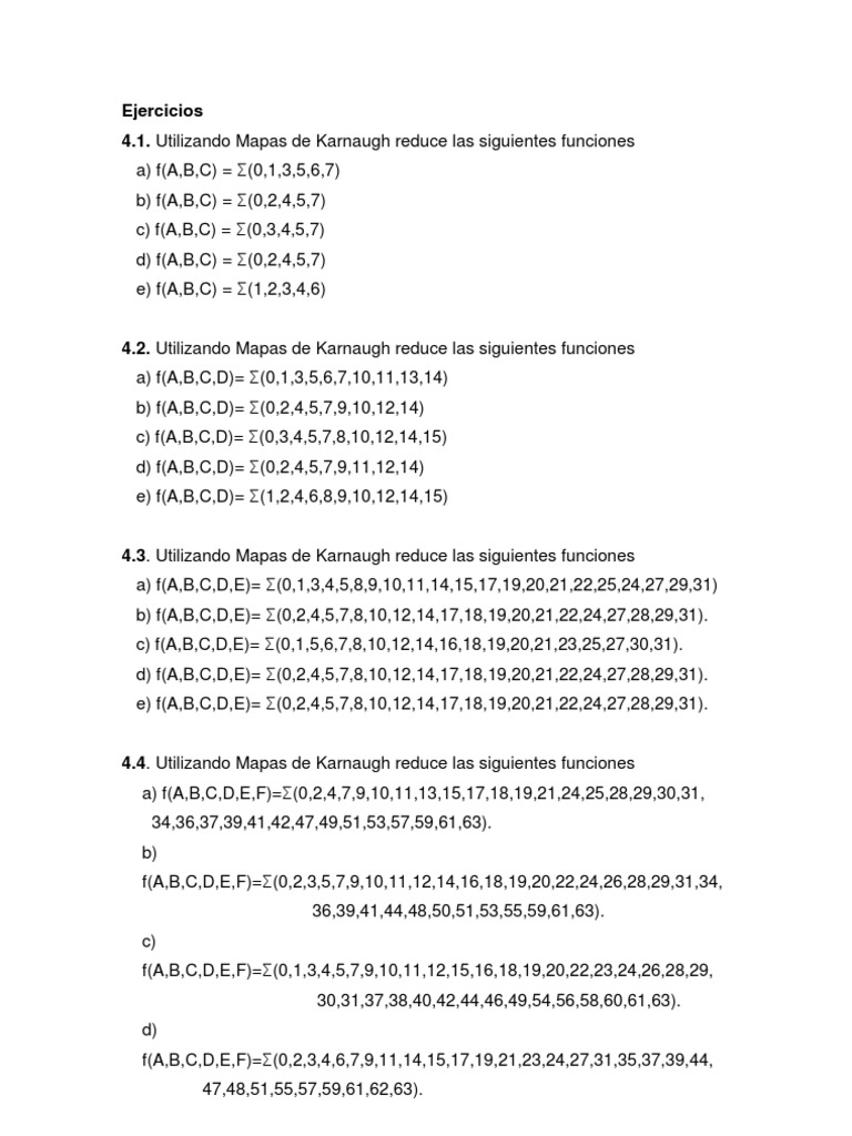 Ejercicios Mapas K | PDF