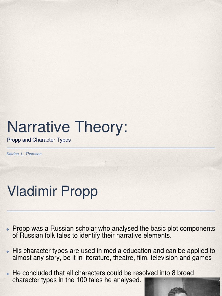 Propp - 8 Character Types | PDF | Quest | Hero