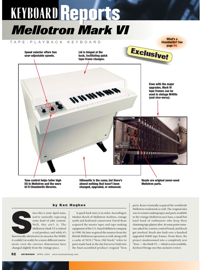 Mellotron Mk Vi | Mellotron Prices – UXPHK