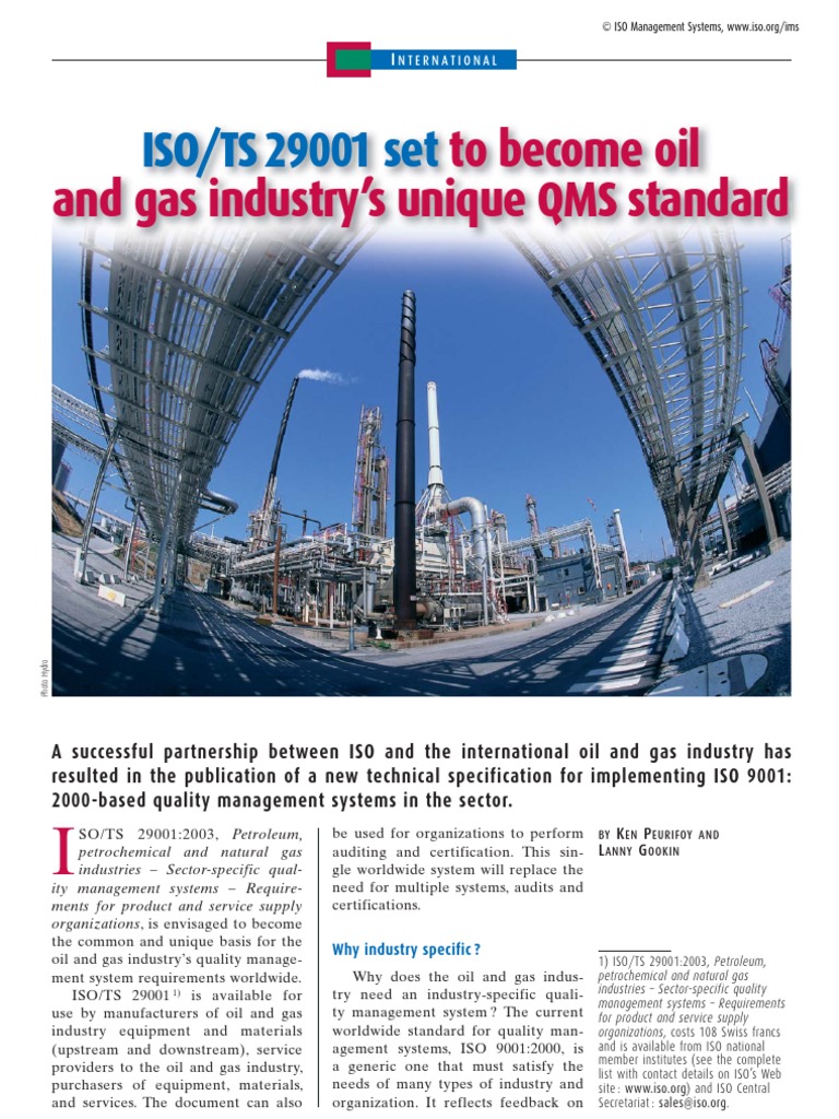 Iso 29001 | PDF | Iso 9000 | Quality Management System