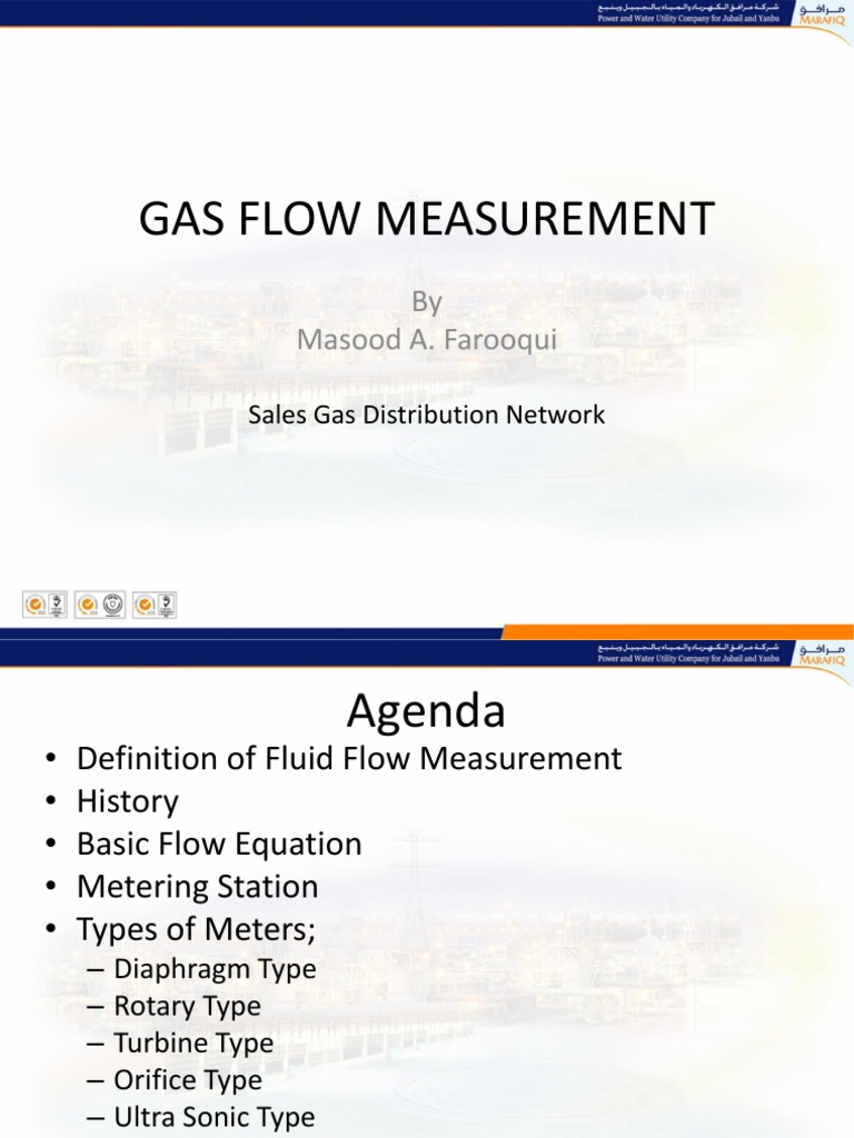 Gas Flow Measurement Ppsx Pdf Flow Measurement Turbine