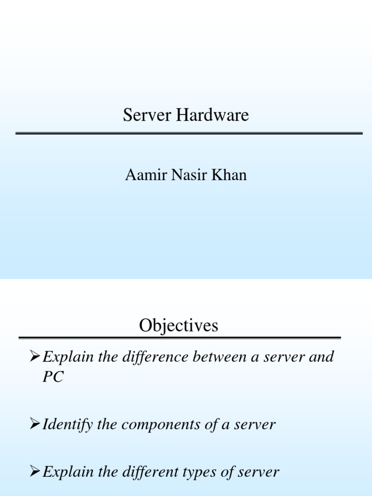 Server Hardware | PDF | Server (Computing) | Computer Hardware