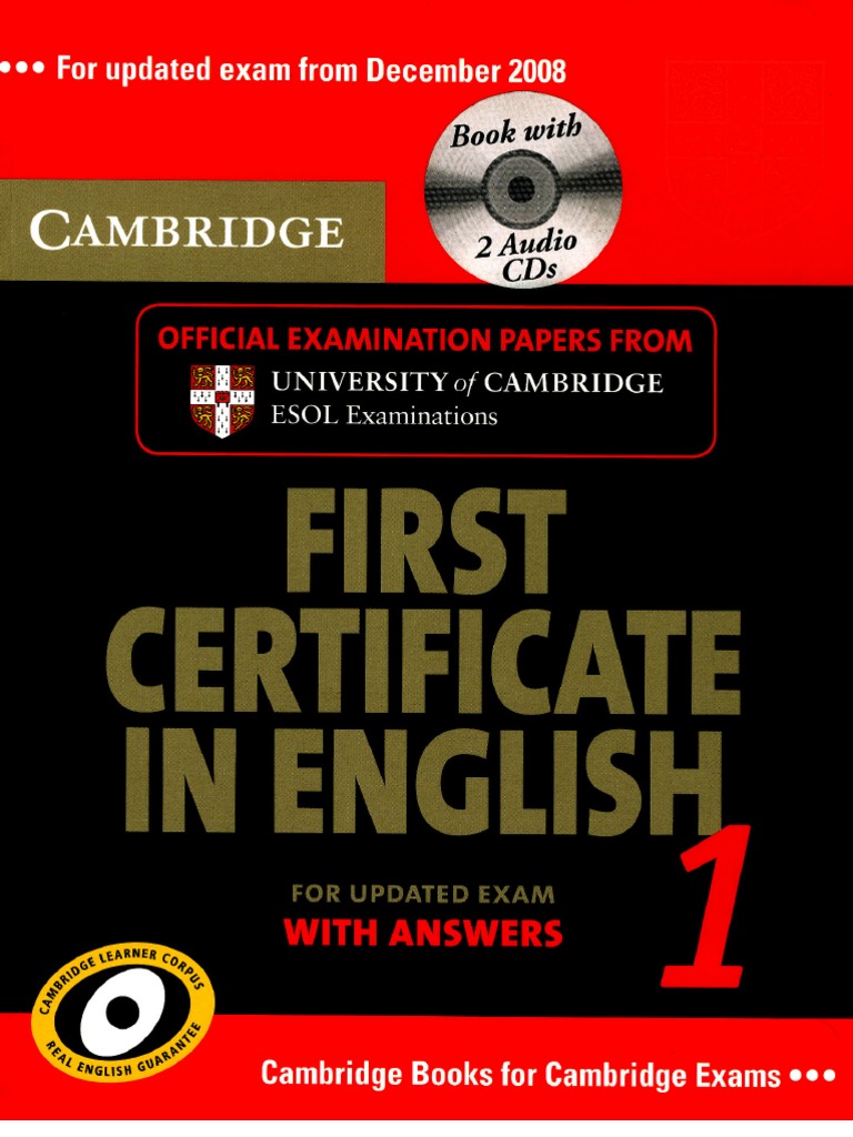 FCE Cambridge Tests Book 1 2008. With Key | PDF
