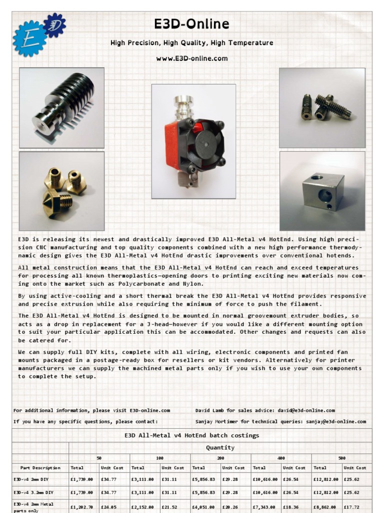 E3D-V4 Trade Information | PDF | Home & Garden