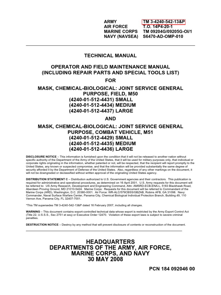 TM 3-4240-542-13&P M50 and M51 JSGPM May 2008 | PDF | United States ...