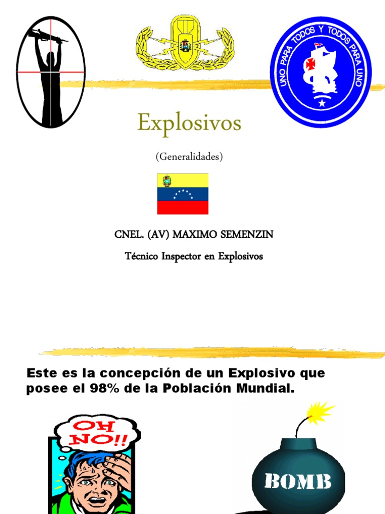 2.-EXPLOSIVOS GENERALIDADES | Material explosivo | Gases