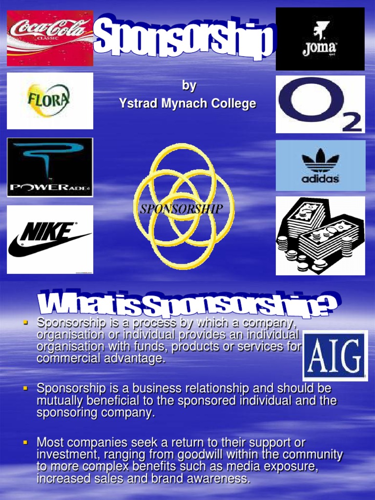 Sponsorship | PDF | Sponsor (Commercial) | Brand