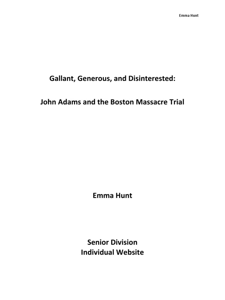 John Adams and the Boston Massacre Trial | PDF | John Adams | American ...