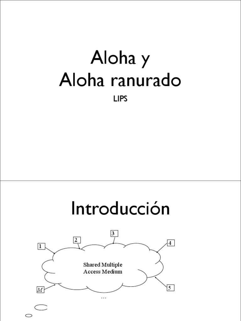 Simulación de Redes ALOHA Ranurado | PDF | Estándares de red ...