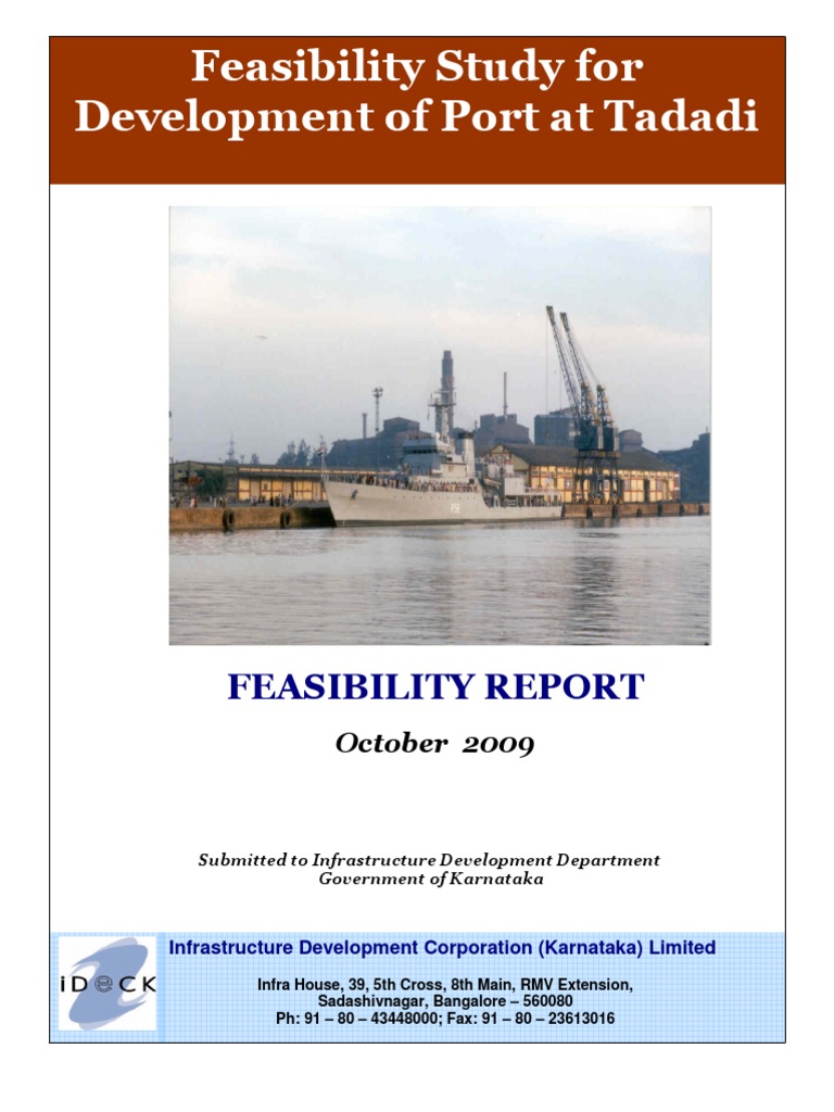 Tadadi Port Development Study | PDF | Iron Ore | Water Pollution