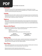 SOP For Duties of Security Guards | PDF | Security Guard | Firefighter