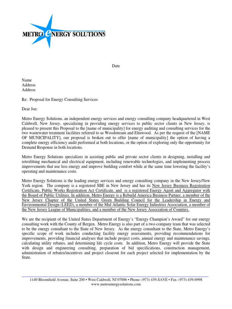 Energy Audit Proposal | Download Free PDF | Energy Conservation | Audit