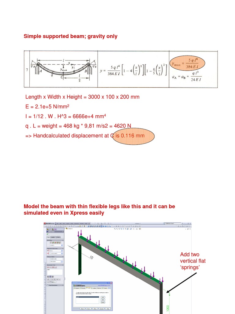 Simple Supported Beam Gravity Only | PDF | Physics | Nature