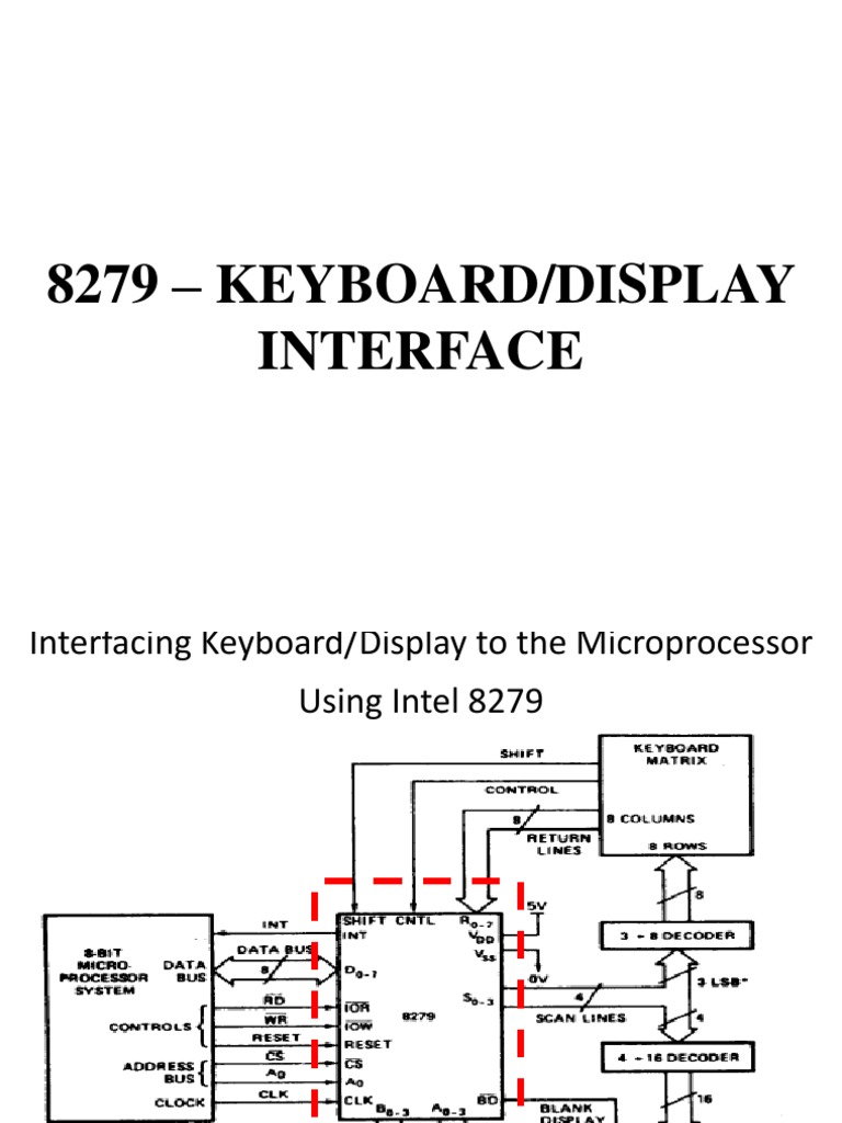 8279 Keyboard/Display Interface Overview | PDF | Computer Keyboard ...
