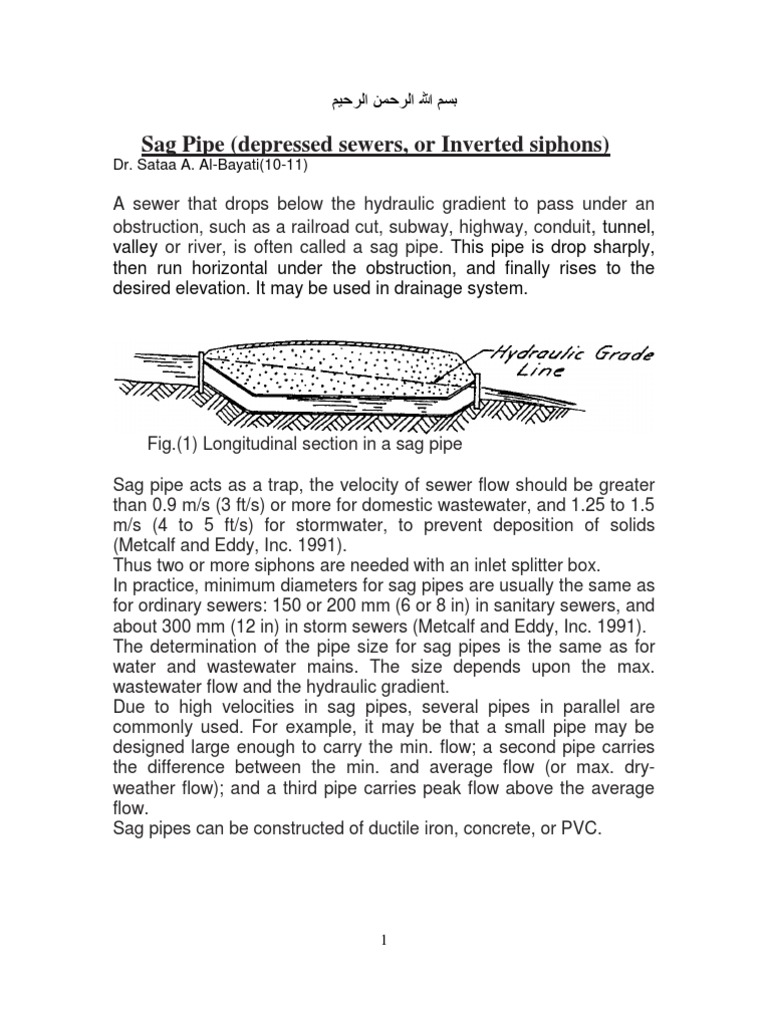 L Inverted Siphon 3rd C | PDF | Sanitary Sewer | Transparent Materials