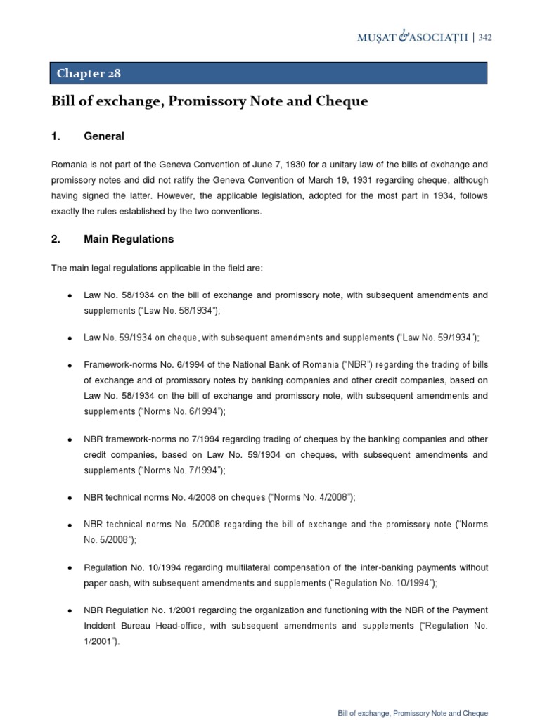 28 Bill of Exchange, Promissory Note and Cheque | Negotiable Instrument ...