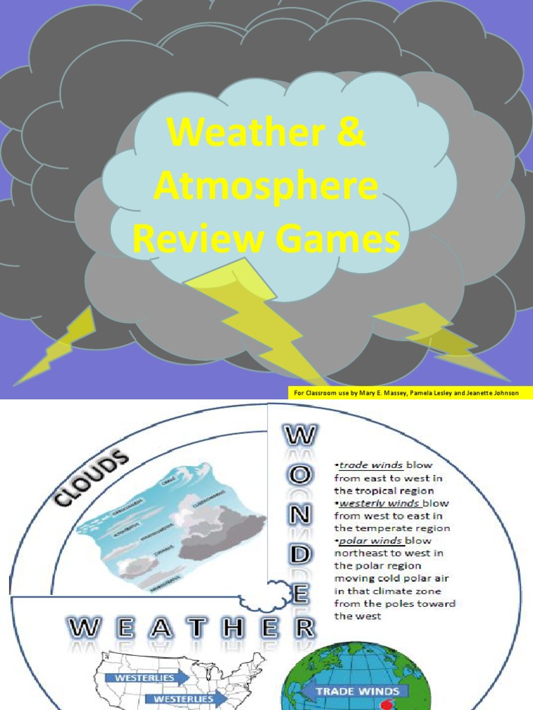 Weather Atmosphere Games Quiz Study Guide | PDF | Atmosphere Of Earth ...