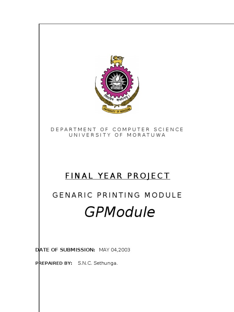 Gpmodule: Final Year Project | PDF | Html | Class (Computer Programming)
