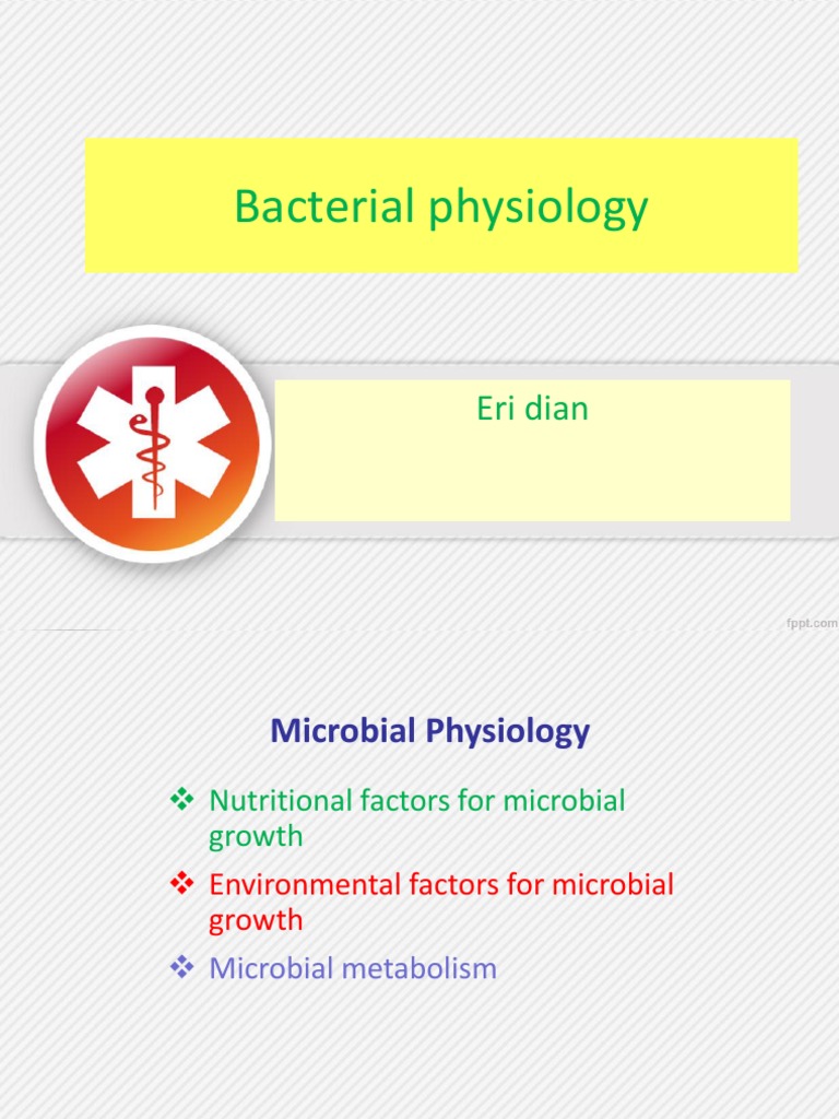 Bacterial Physiology Pdf