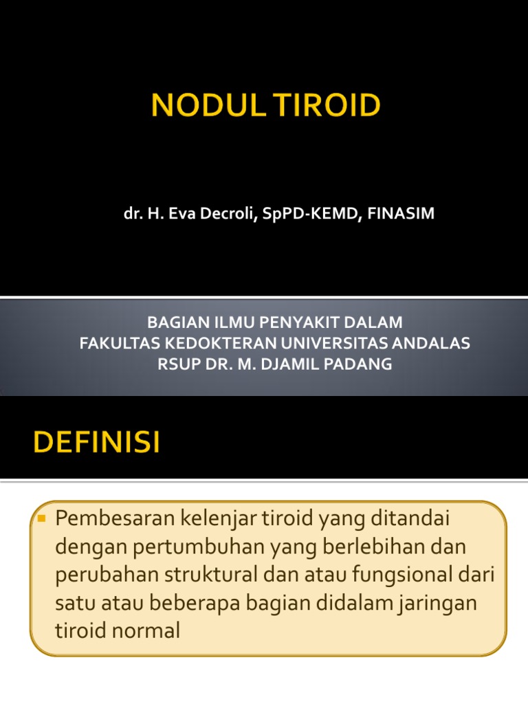 Nodul Tiroid Kuliah | PDF