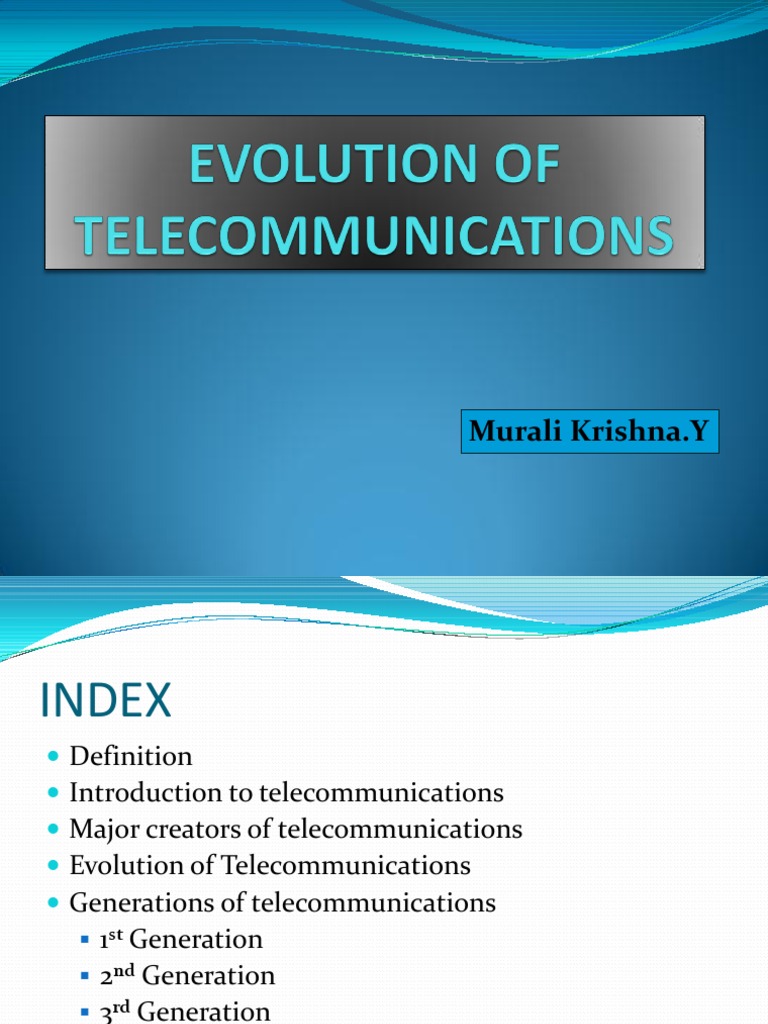 Evolution of Telecommunications | PDF | High Speed Packet Access ...