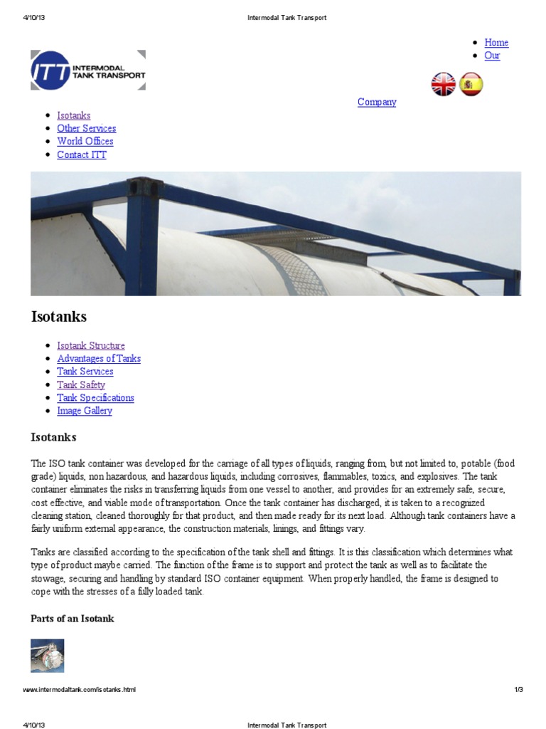 Intermodal Tank Transport Earthing Lug | PDF | Valve | Industries