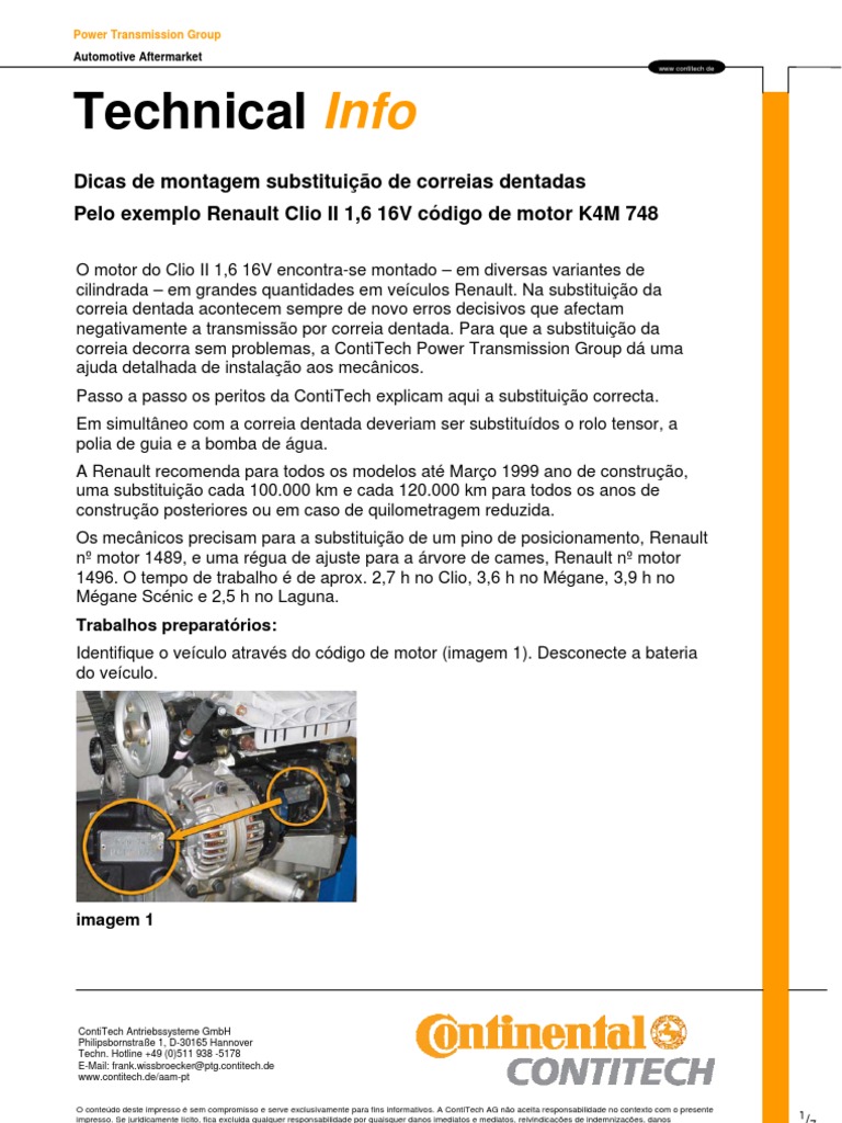 Motor K4M | PDF | Renault | Parafuso