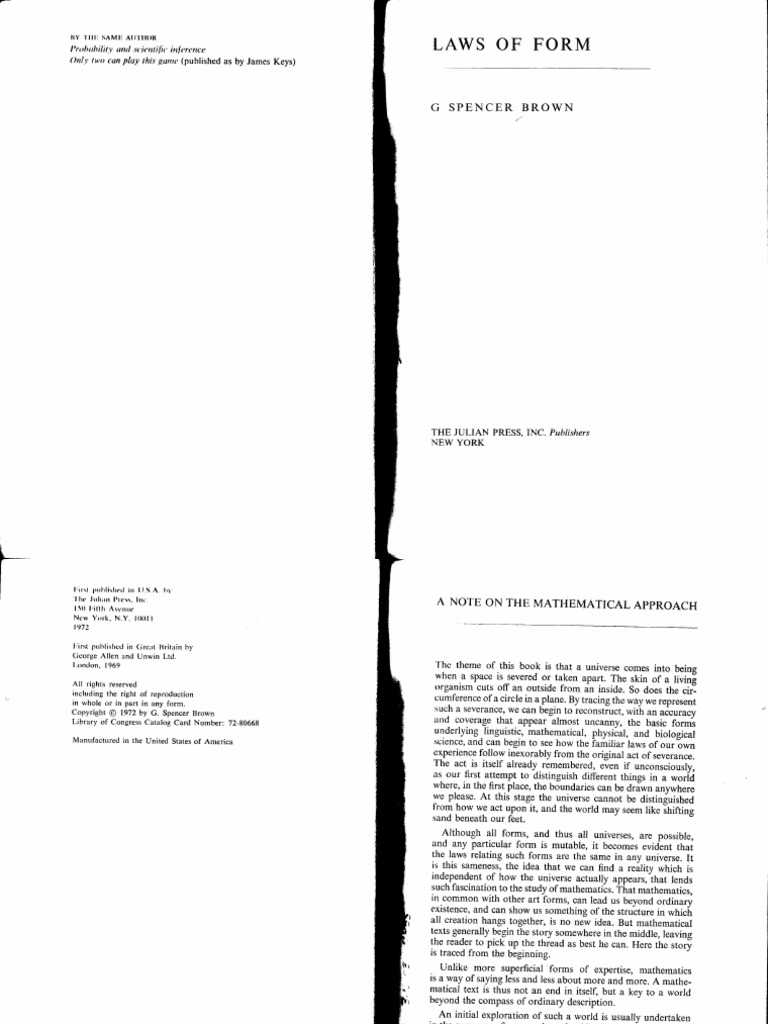 Laws of Form | PDF