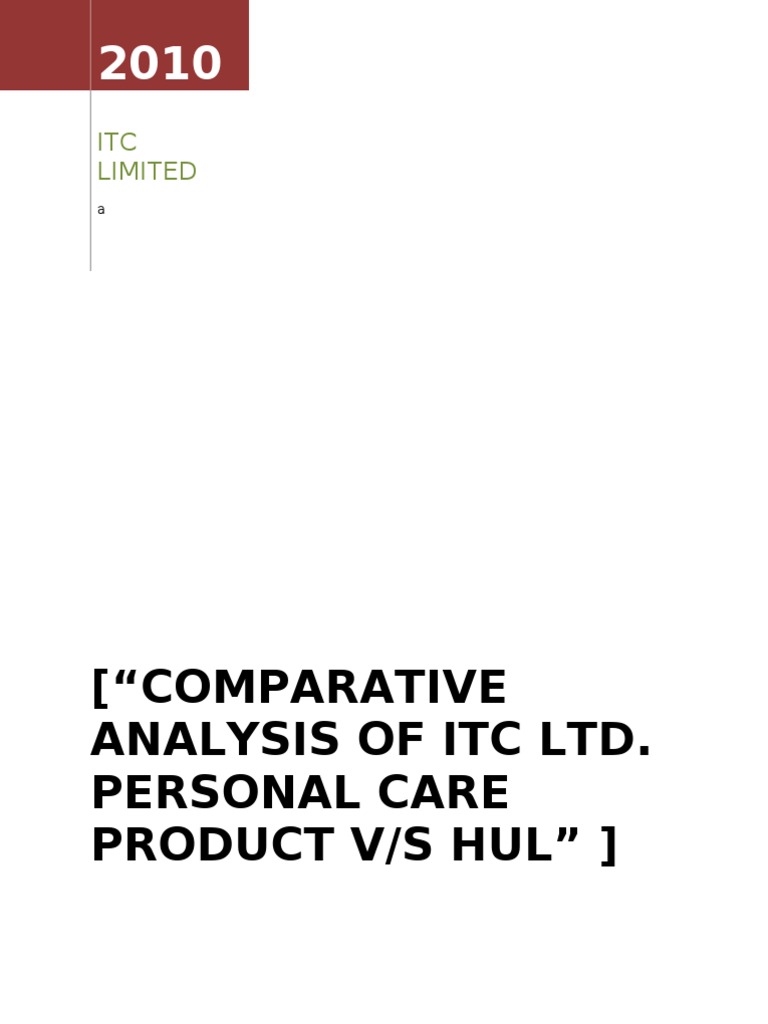 Itc Hul | PDF | Packaging And Labeling | Specification (Technical Standard)