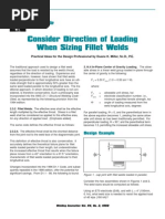 Aisc Table J2.4 Minimum Size of Fillet Welds | PDF