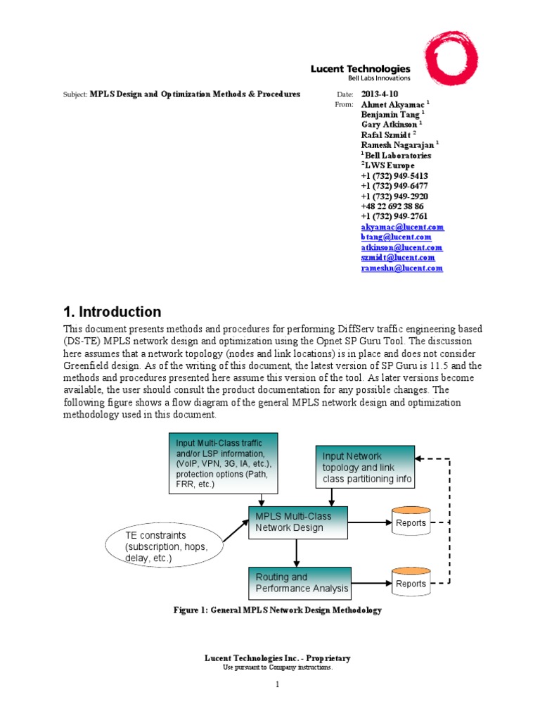 MPLS Design | PDF | Multiprotocol Label Switching | Networking