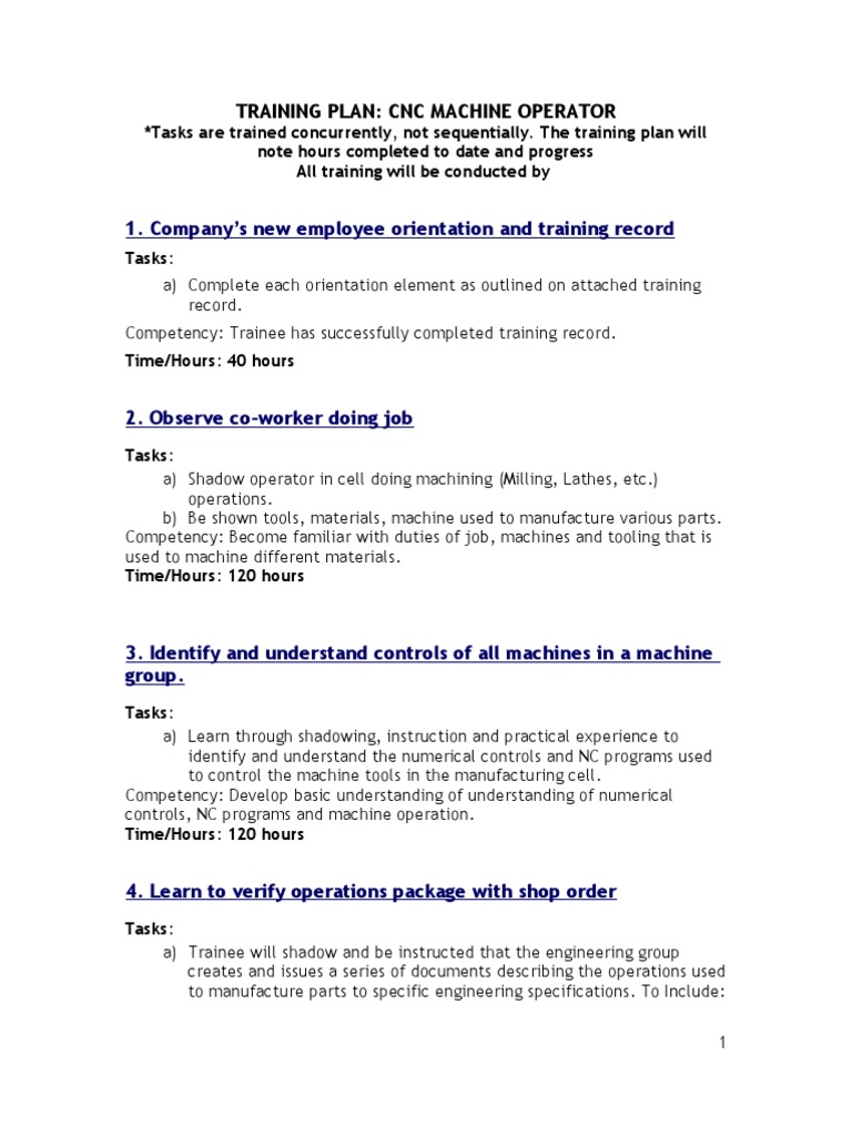CNC Machine Operator MV | PDF | Numerical Control | Machine Tool