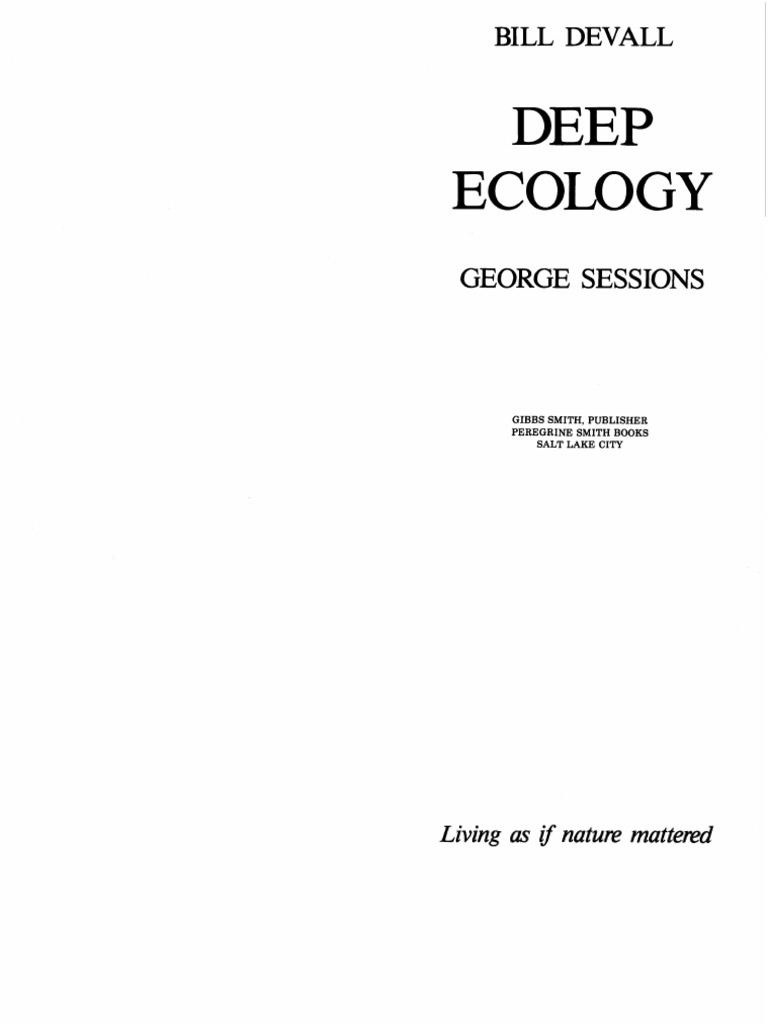 Deep Ecology | PDF