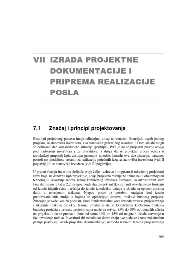 Izrada Projektne Dokumentacije | PDF