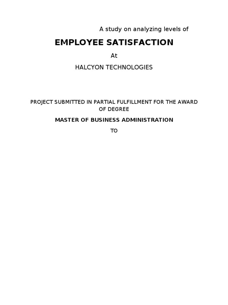Employee Satisfaction | PDF | Job Satisfaction | Employee Retention
