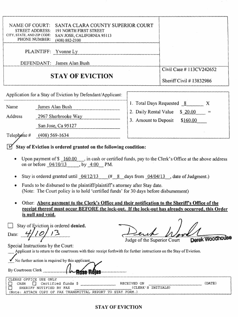 Stay of Eviction | PDF | Foreign Language Studies