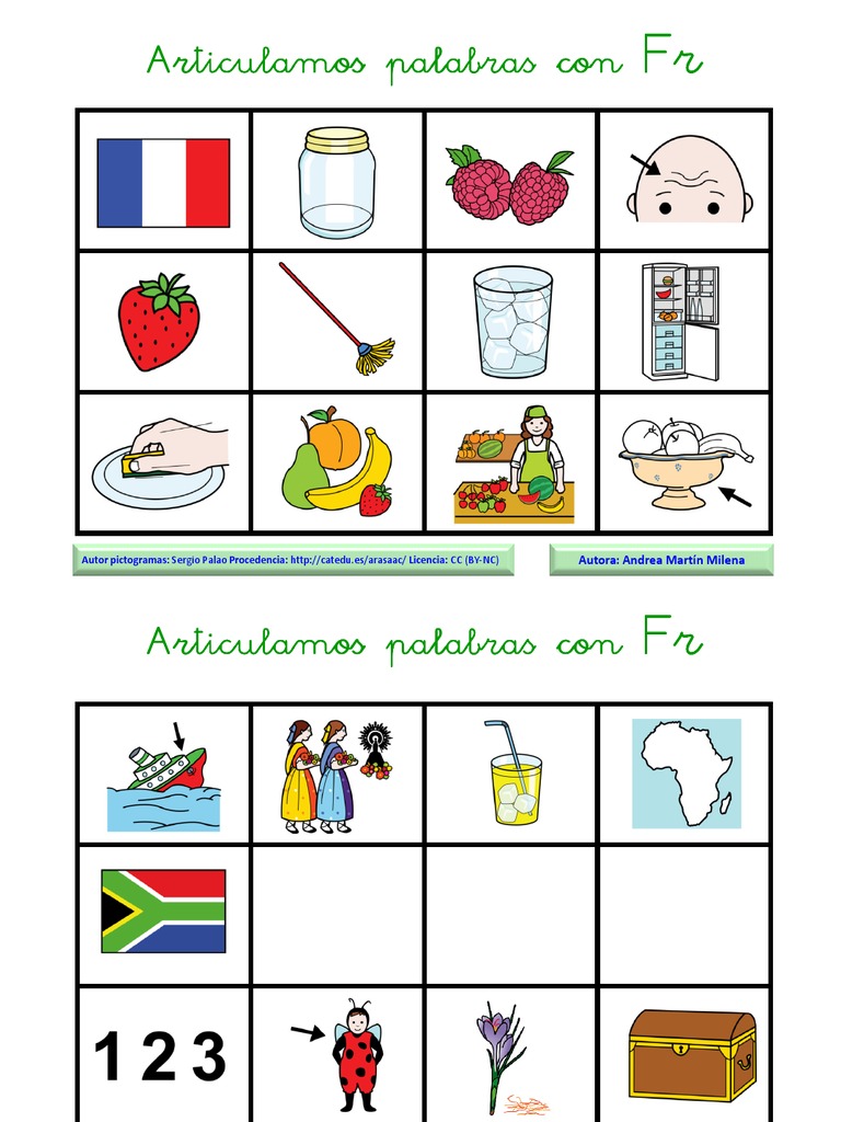 Articulamos Palabras Con FR | PDF | Juegos y actividades | Ciencias ...