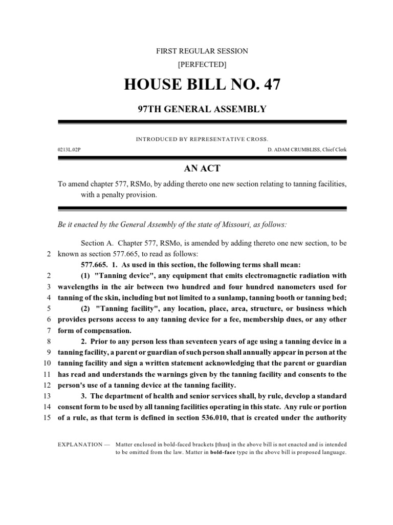House Bill 47 | PDF | Constitutional Law | Government