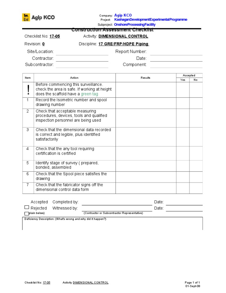 17-05 Dimensional Control | PDF