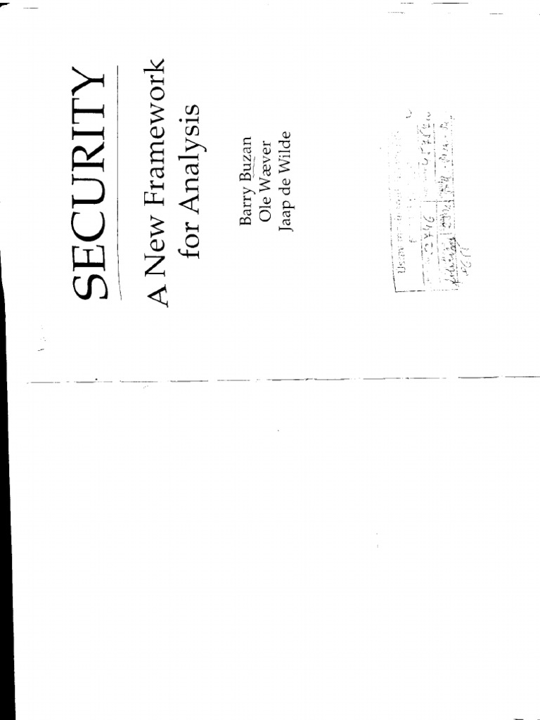 Security A New Framework For Analysis | PDF