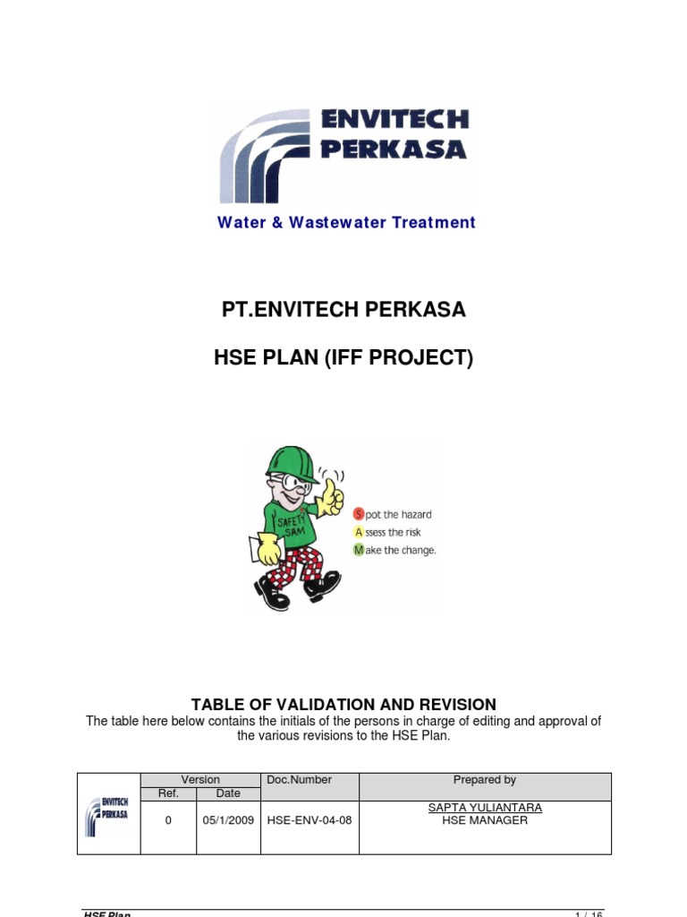 Hse Management Plan Iff | PDF | Construction Management | Occupational ...