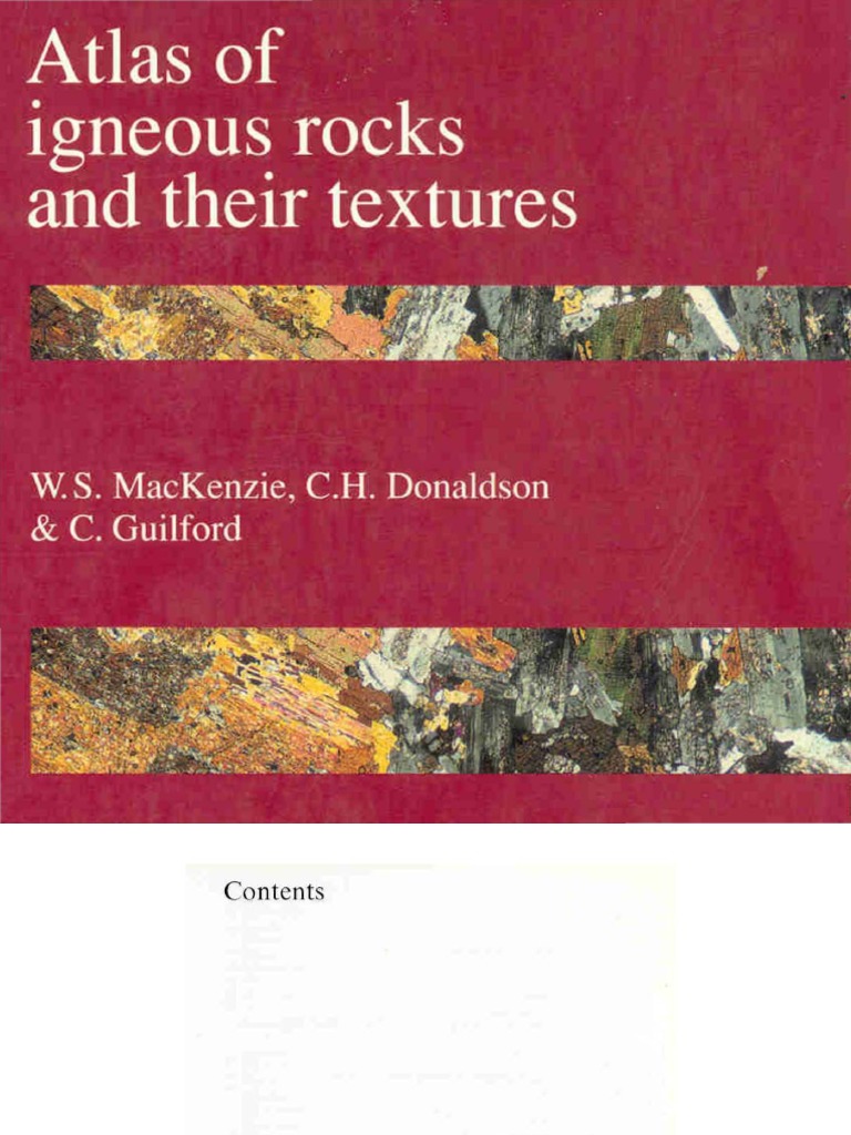 Atlas of Igneous Rocks and Their Textures (Text) | PDF | Basalt | Rocks
