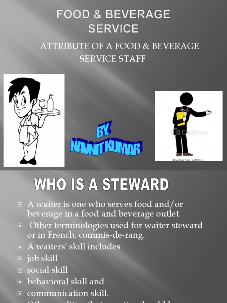 Attributes of Waiter | PDF | Waiting Staff | Foods